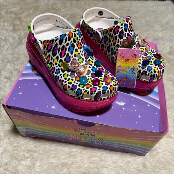 CROCS | Shoes | Nwt Crocs X Lisa Frank Mega Crush Clogs Size 8 | Poshmark